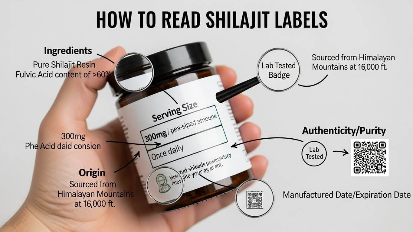 How to Read Shilajit Labels